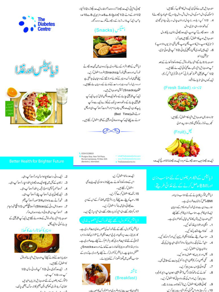 Diabetes Food Plan | PDF