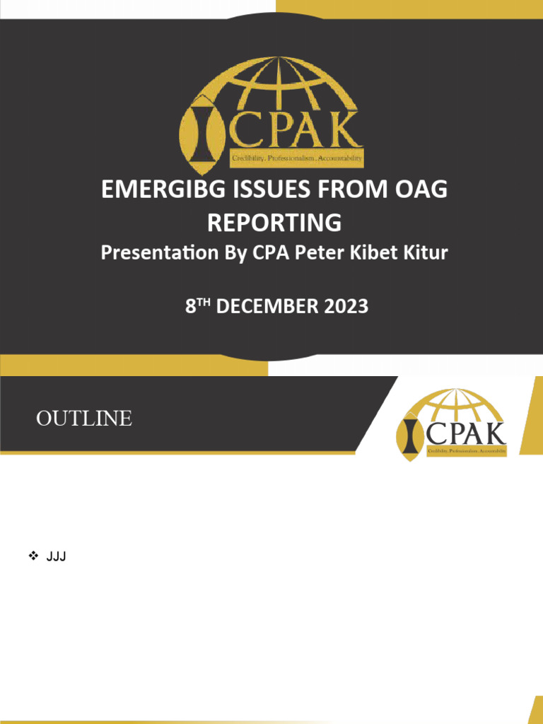 Oag Reporting-1 | PDF | Audit | Accounting