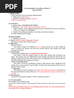 Elements of Music Lesson Plan for Grade 7 | PDF | Singing | Pedagogy