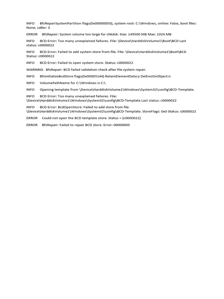 INFO BfsRepairSystemPartition Flags Part 2 | PDF | Law | Technology & Engineering