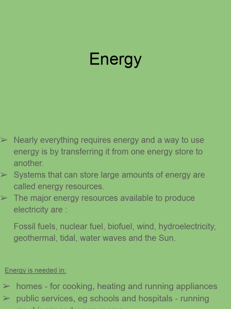Energy | PDF | Home & Garden | Technology & Engineering