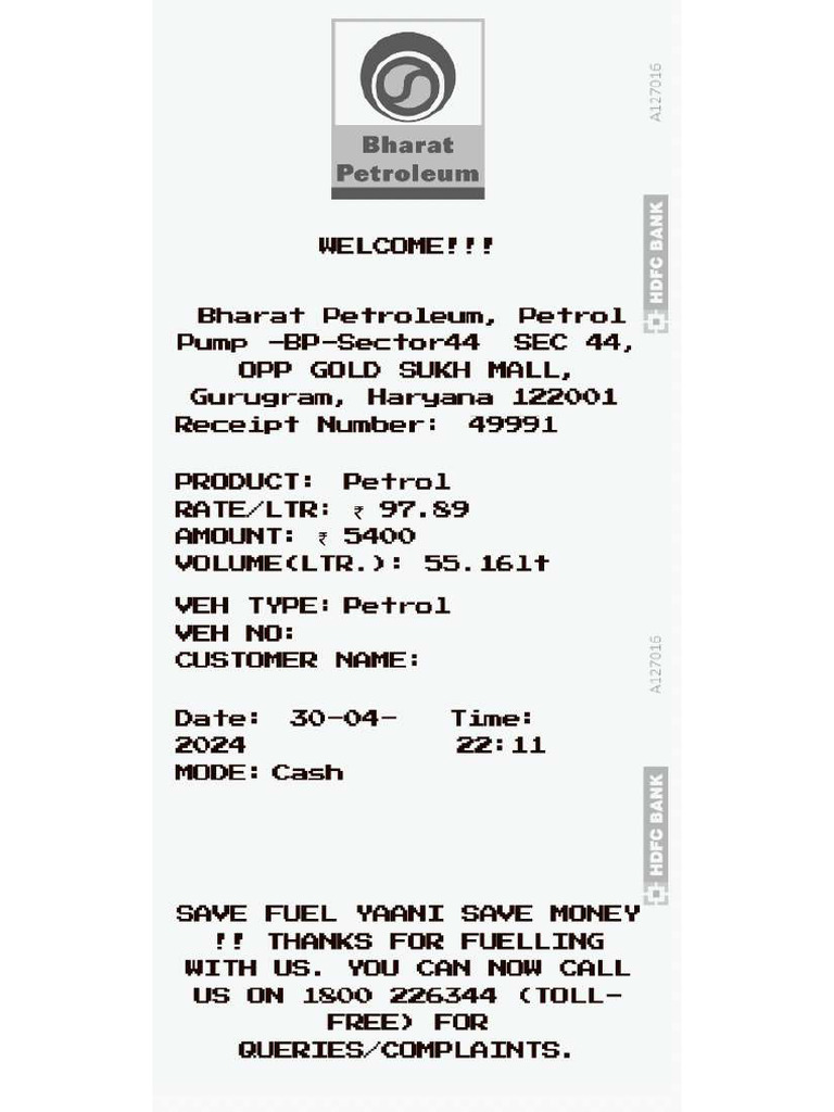 Fuel Bill April 2024 - 2 | PDF