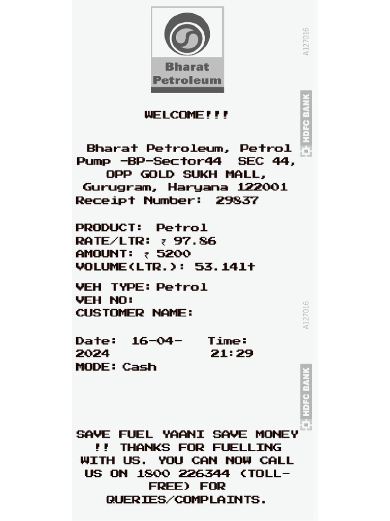Fuel Bill April 2024 - 1 | PDF