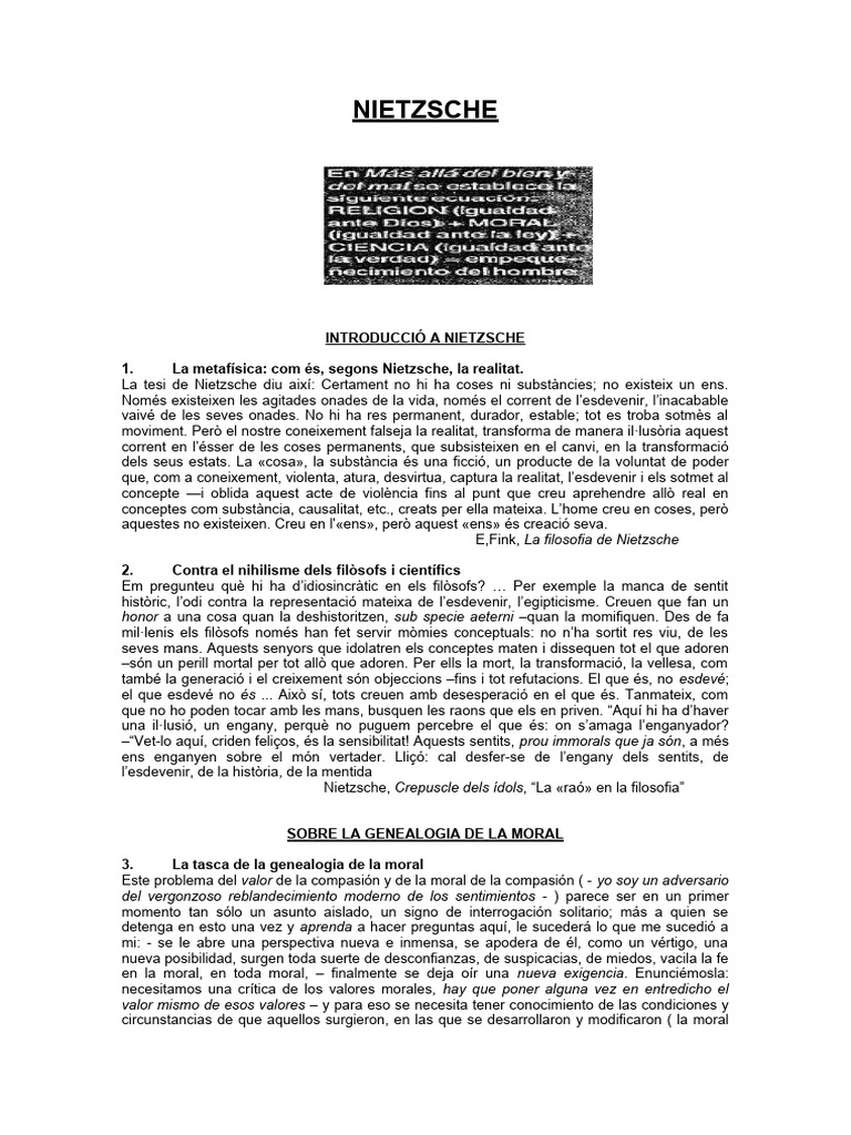 Nietzsche Txts | PDF