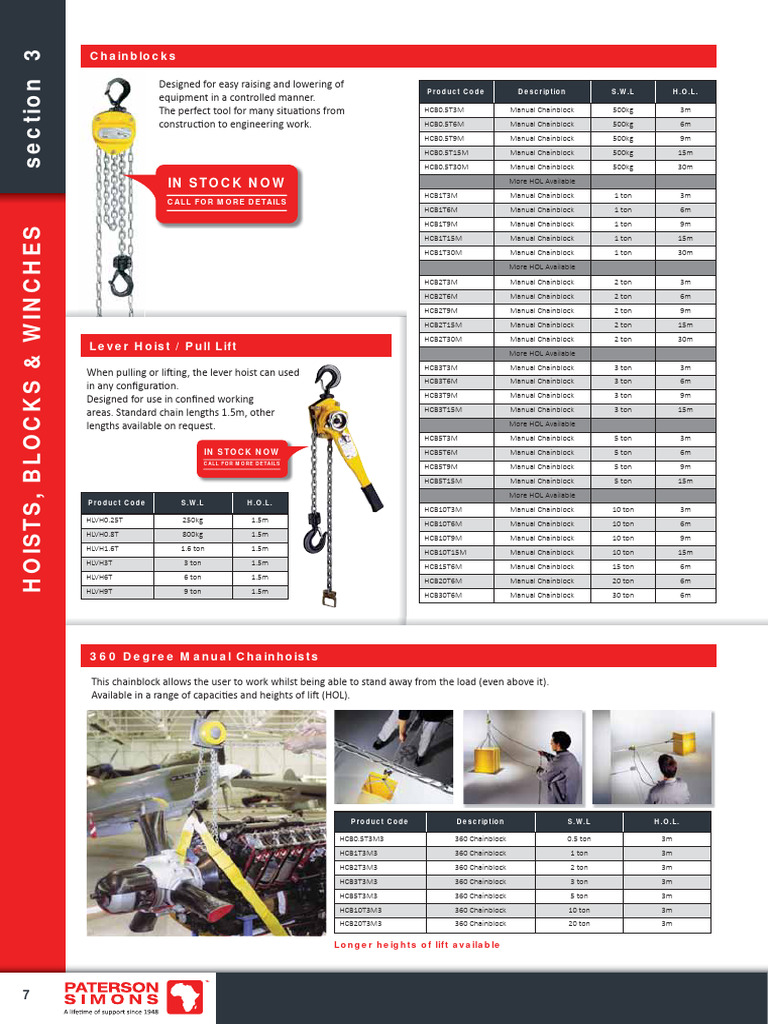 LIFTING - RIGGING - CATALOGUE - Final 10 | PDF