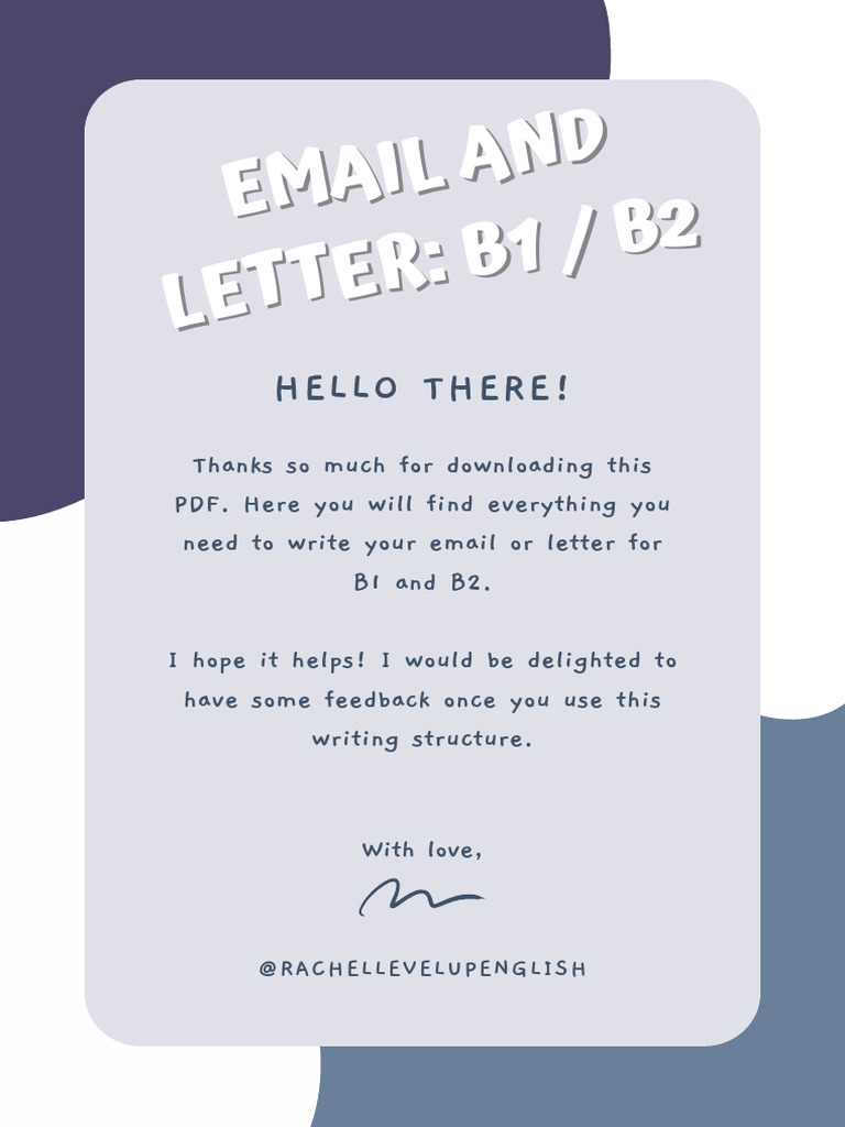 Email - Letter B1 and B2 | PDF | Home & Garden