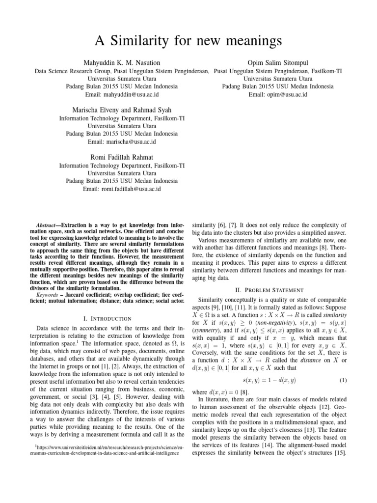 Mahyuddin Databia | PDF | Conceptual Model | Distance