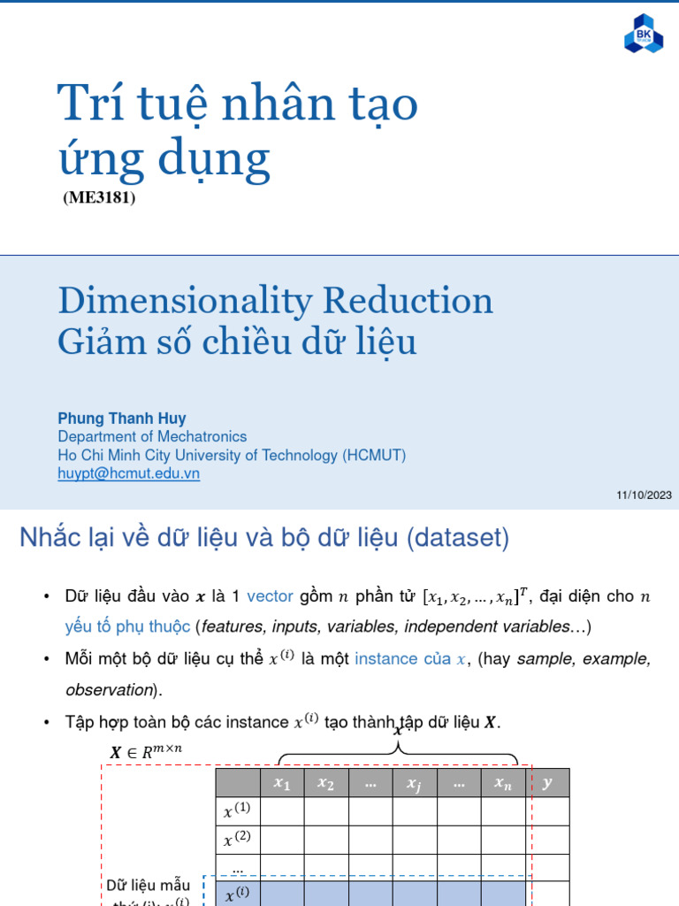 Dimensionality Reduction - 1 - PCA | PDF