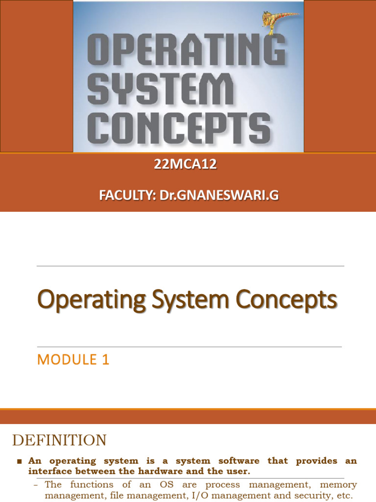 Module 1 | PDF | Computer Data Storage | Operating System