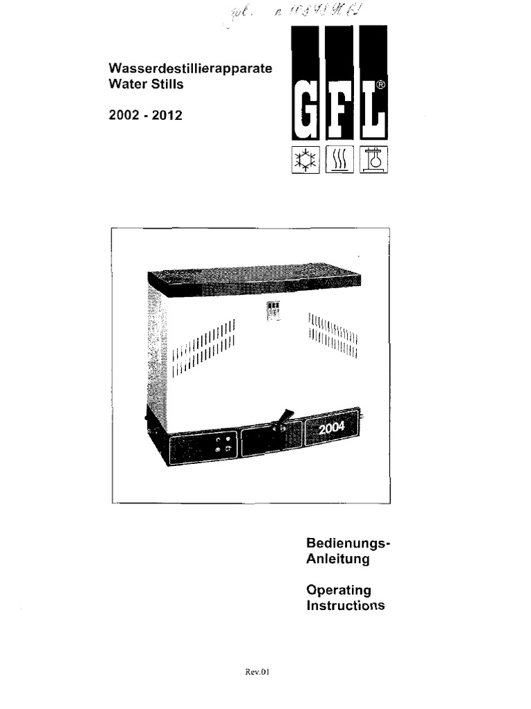 Дистиллятор GFL | PDF