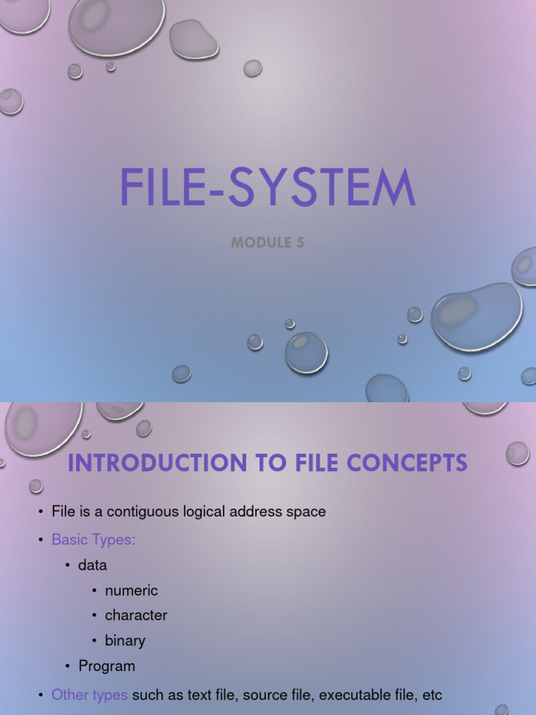 Module 5 Complete | PDF | Computer File | File System