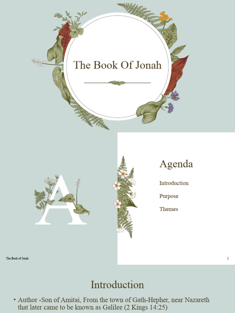 The Book of Jonah | PDF | Jonah | Books Of Kings