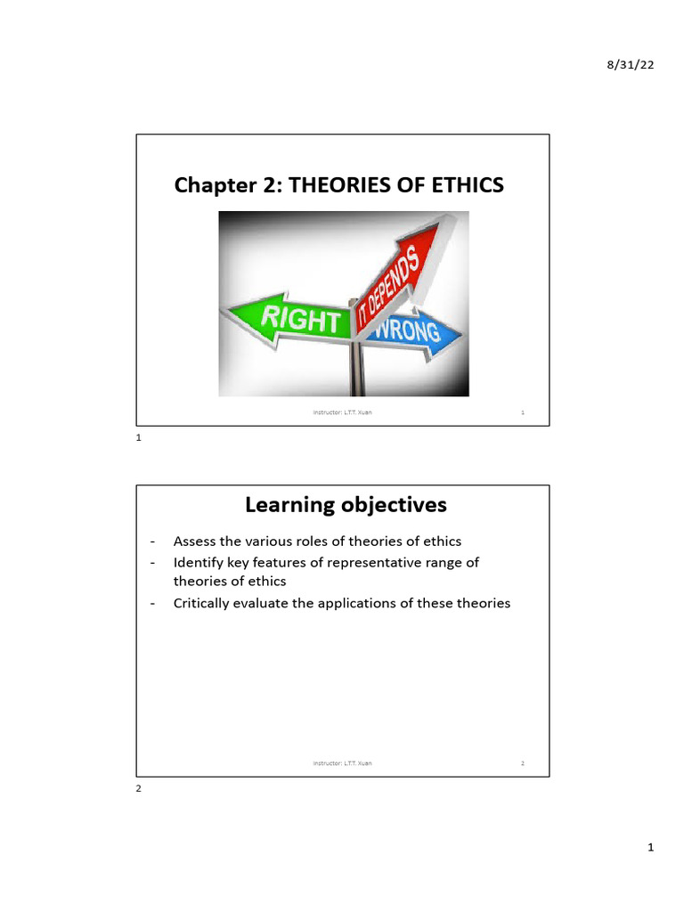 Chapter 2-THEORIES OF ETHICS | PDF | Justice | Crime & Violence
