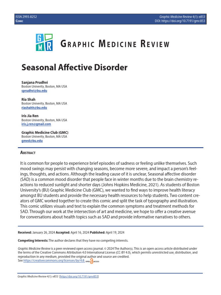 Seasonal Affective Disorder SAD | PDF | Major Depressive Disorder ...