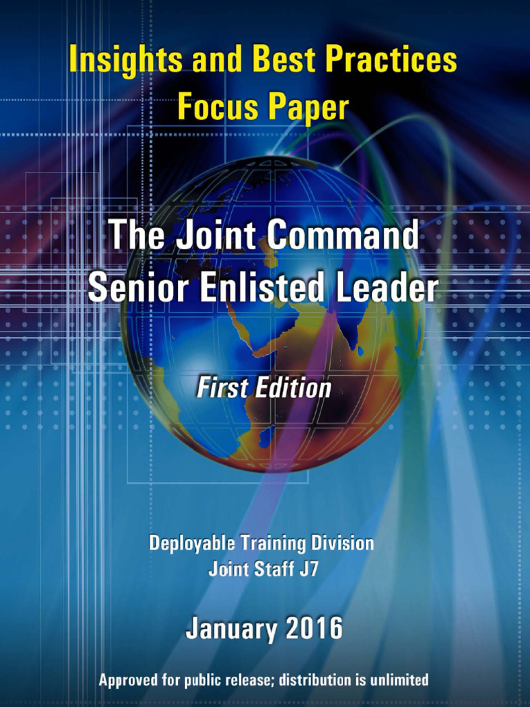 Focus Paper CSEL From Joint Staff | PDF | Leadership | Information