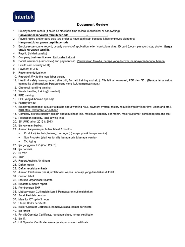 Document Review (Full) For Auditorlatestmodify-Dec2012 | PDF | Paycheck
