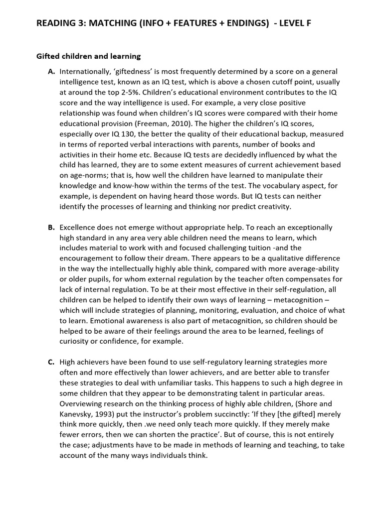 Reading 3 - Level F | PDF | Penicillin | Learning