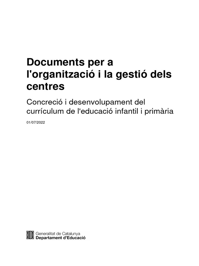 CUR Infantil Primaria | PDF