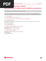 Rockwool Insulation Safety Data Sheet | PDF | Sodium | Firefighting