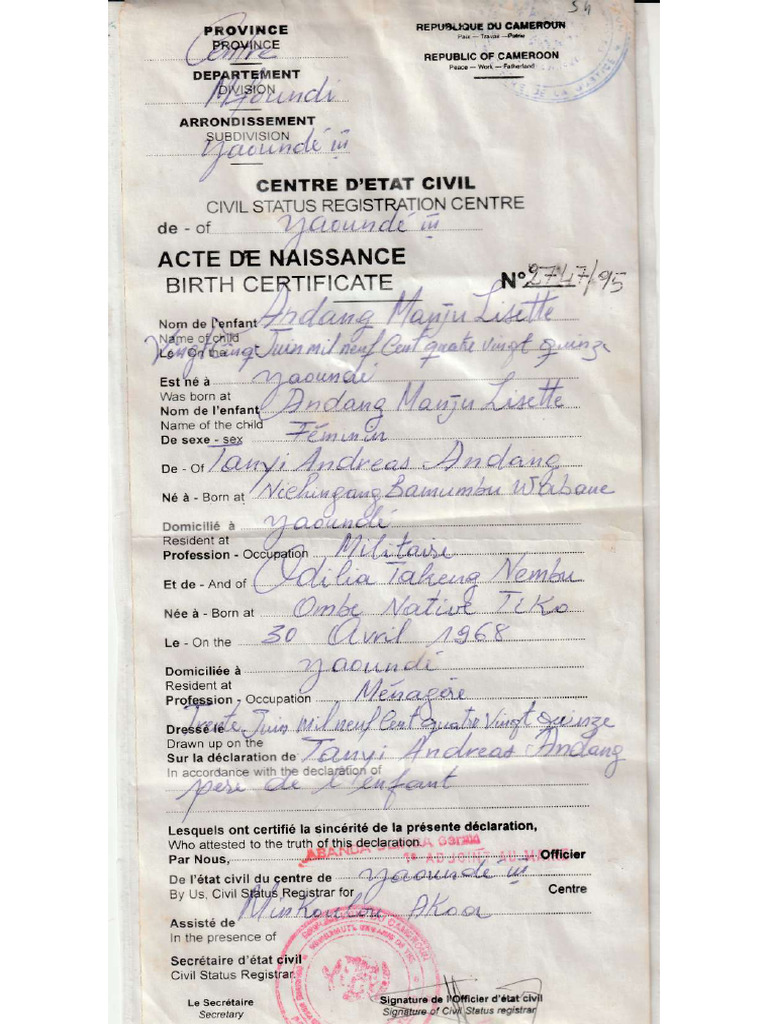 Andang Manju Lisette Acte | PDF