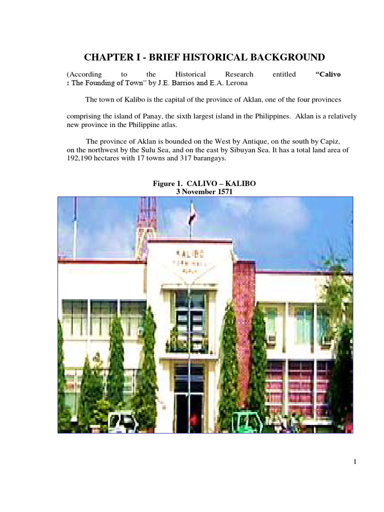 History of Kalibo and Aklan Province | PDF | Coast | Loam