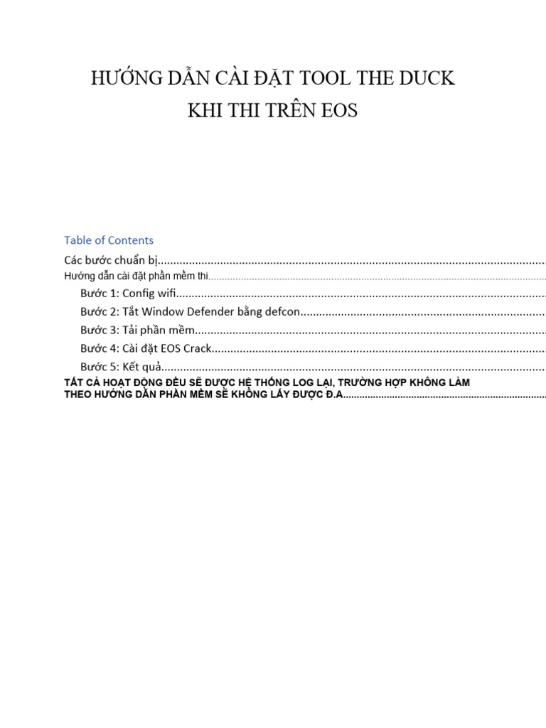 Setup Instruction | PDF