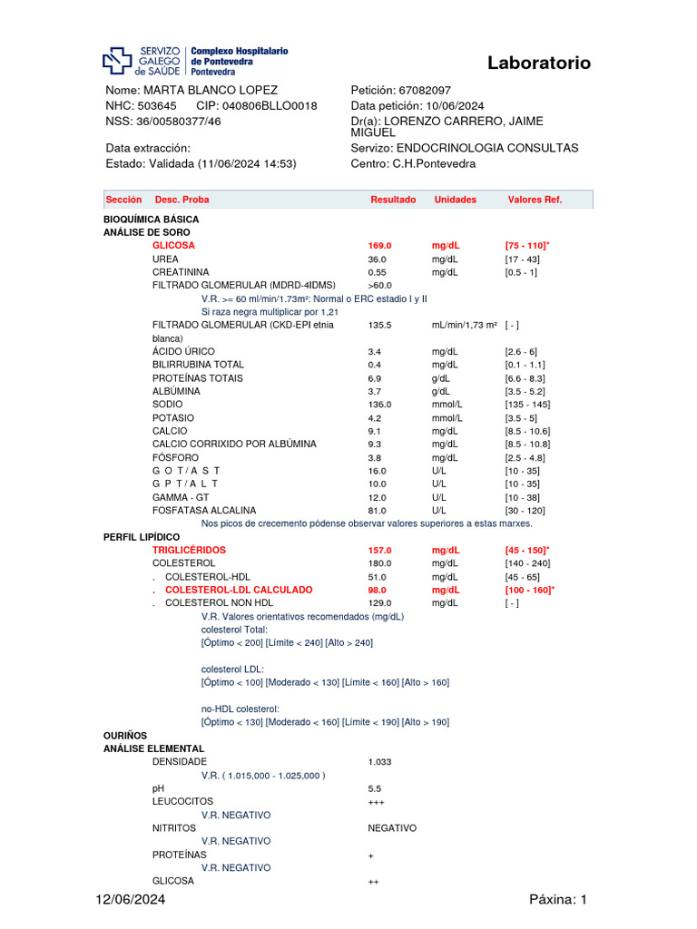 Informe Sergas Clinica | PDF