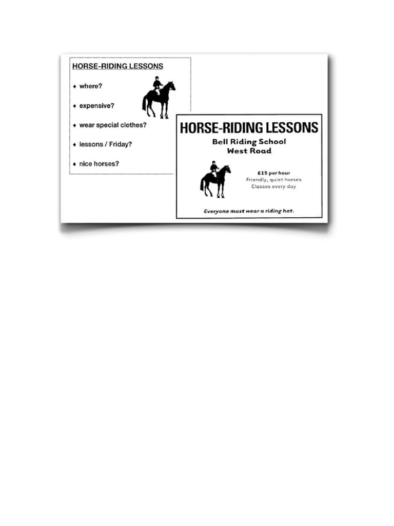 Ket Speaking Horses | PDF