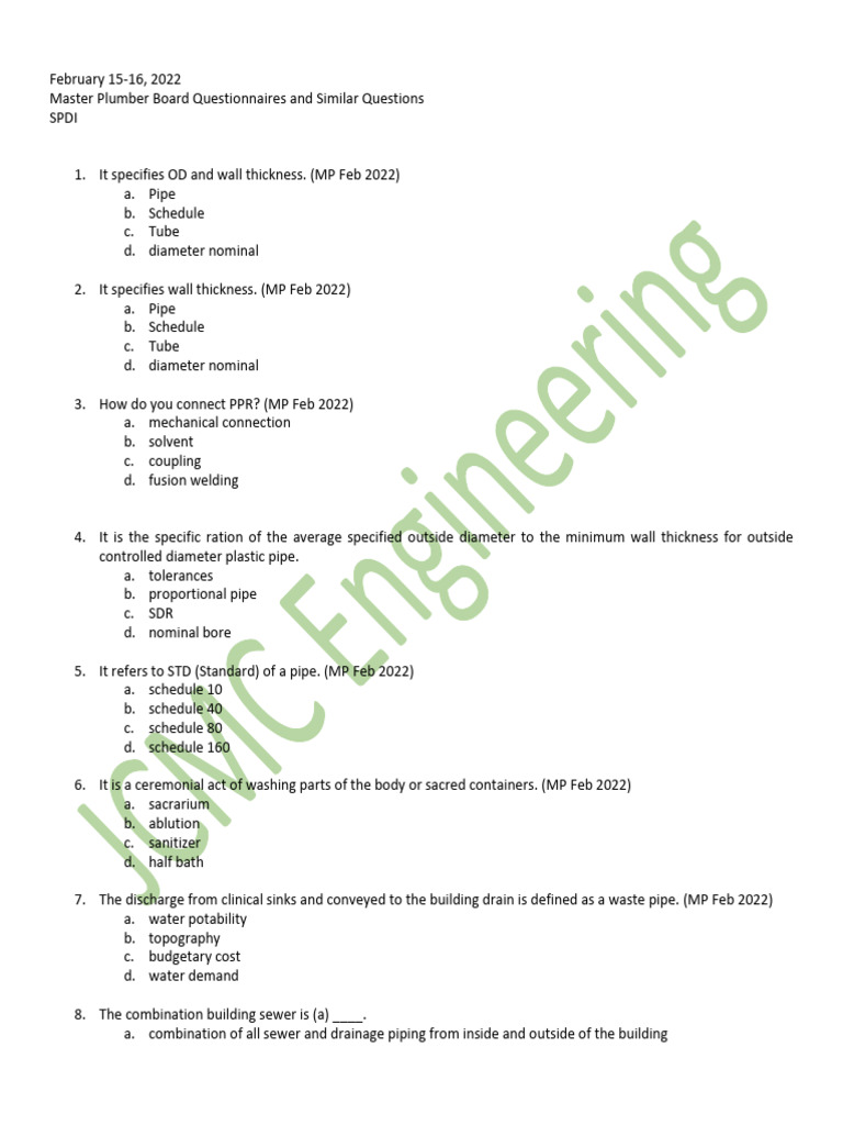 Understanding SPDI in Plumbing Standards | PDF | Pipe (Fluid Conveyance ...