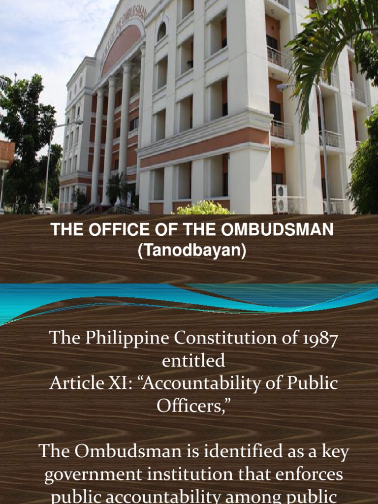 Ombudsman Functions & Structure | PDF | Impeachment | Prosecutor