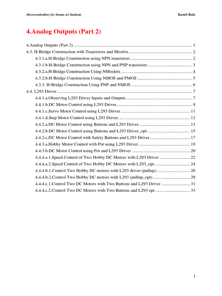 4.analog Outputs (Part 2) | Download Free PDF | Electrical Engineering ...