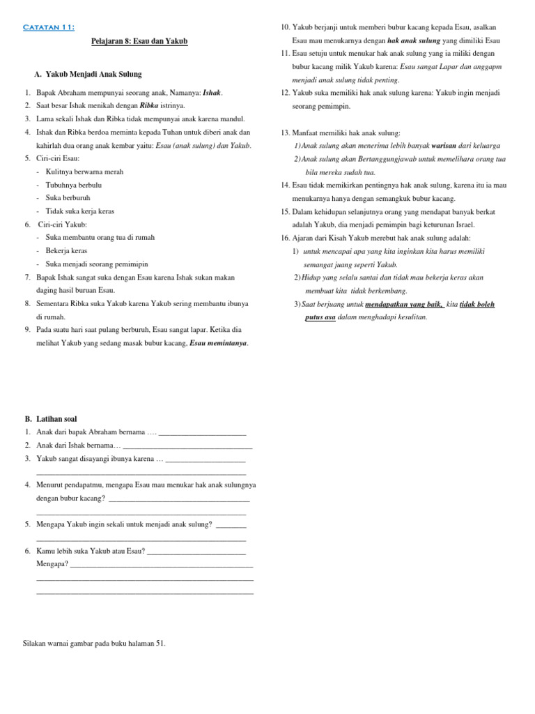 Esau Dan Yakub | PDF