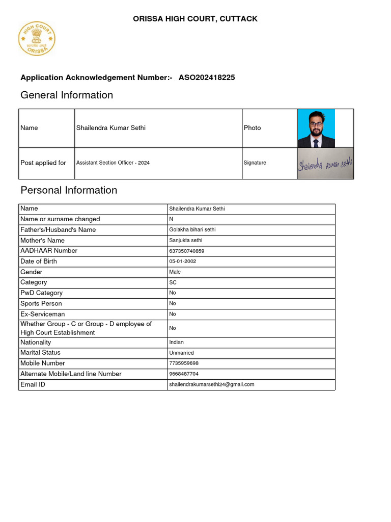 General Information: Orissa High Court, Cuttack | PDF