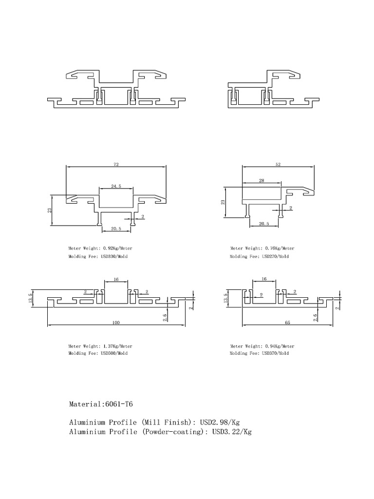 Solar Frame Profile | PDF