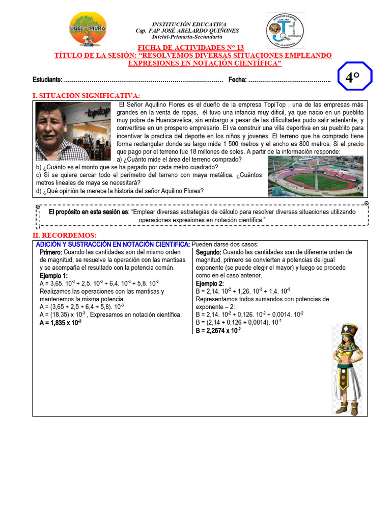 Solucion Ficha 13 - 4to D - Eda3 | PDF