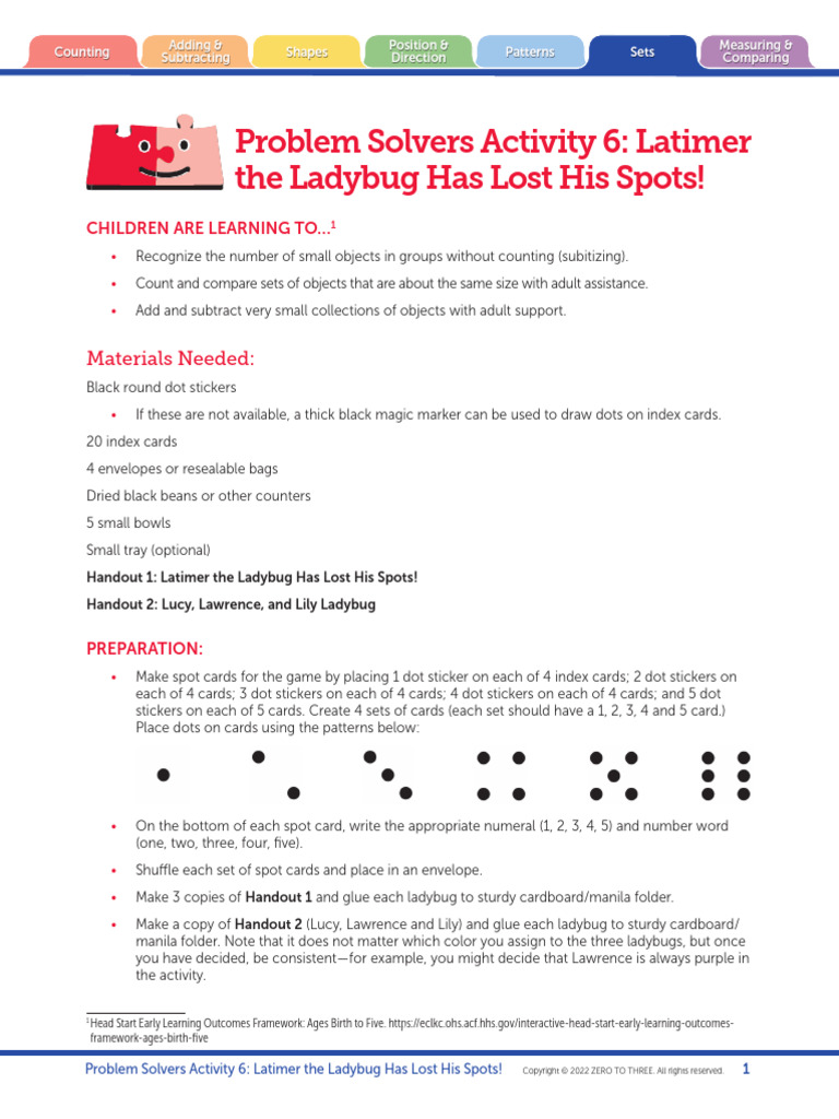 Problem Solvers Activity 6 | PDF