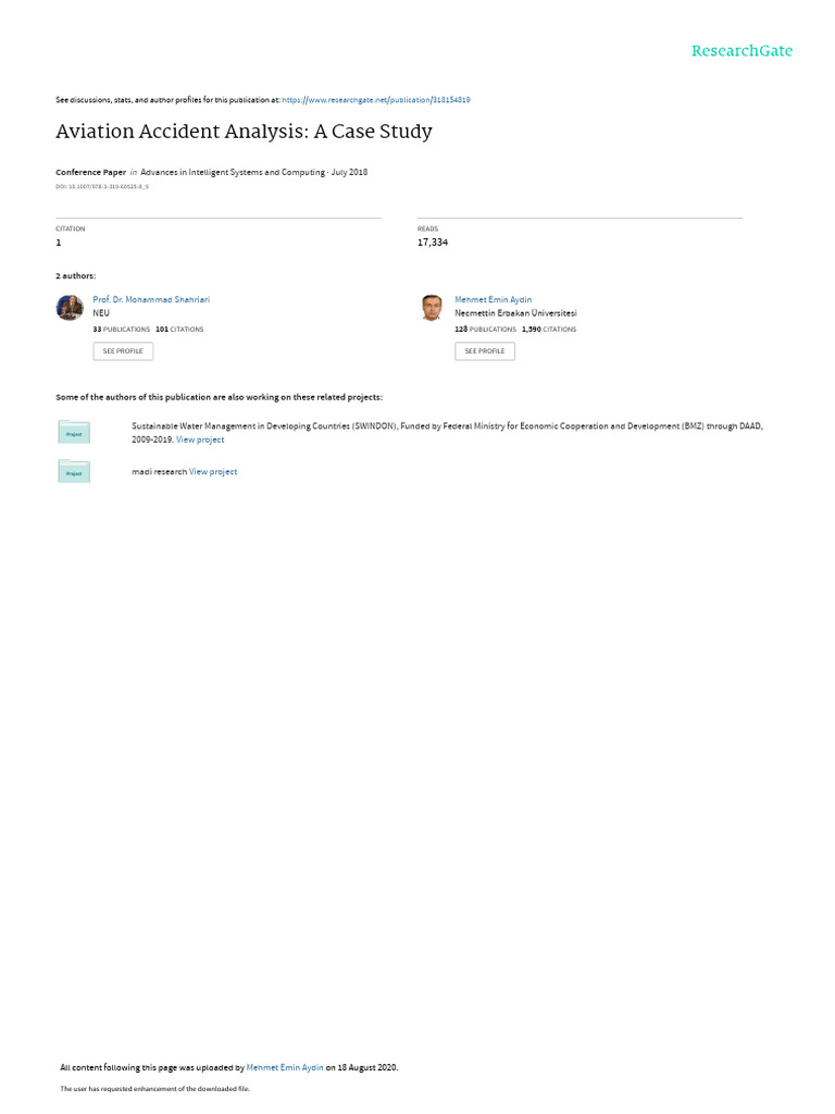 Aviation Accident Analysis ACase Study | PDF | Engines | Aviation