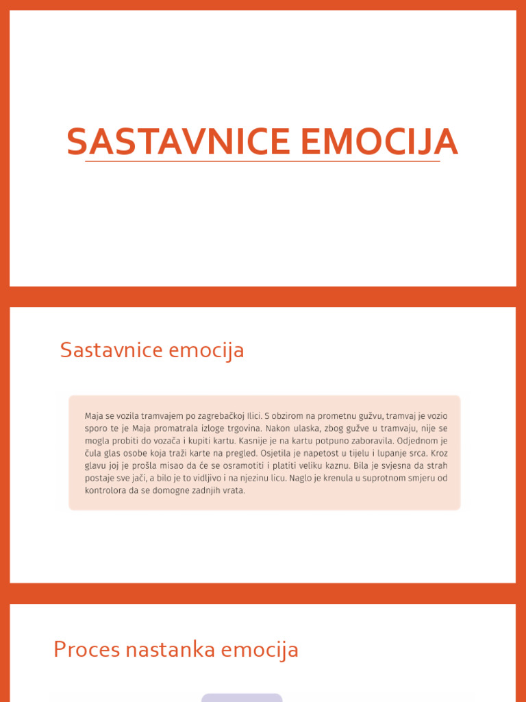 Sastavnice Emocija I Njihova Povezanost-1 | PDF