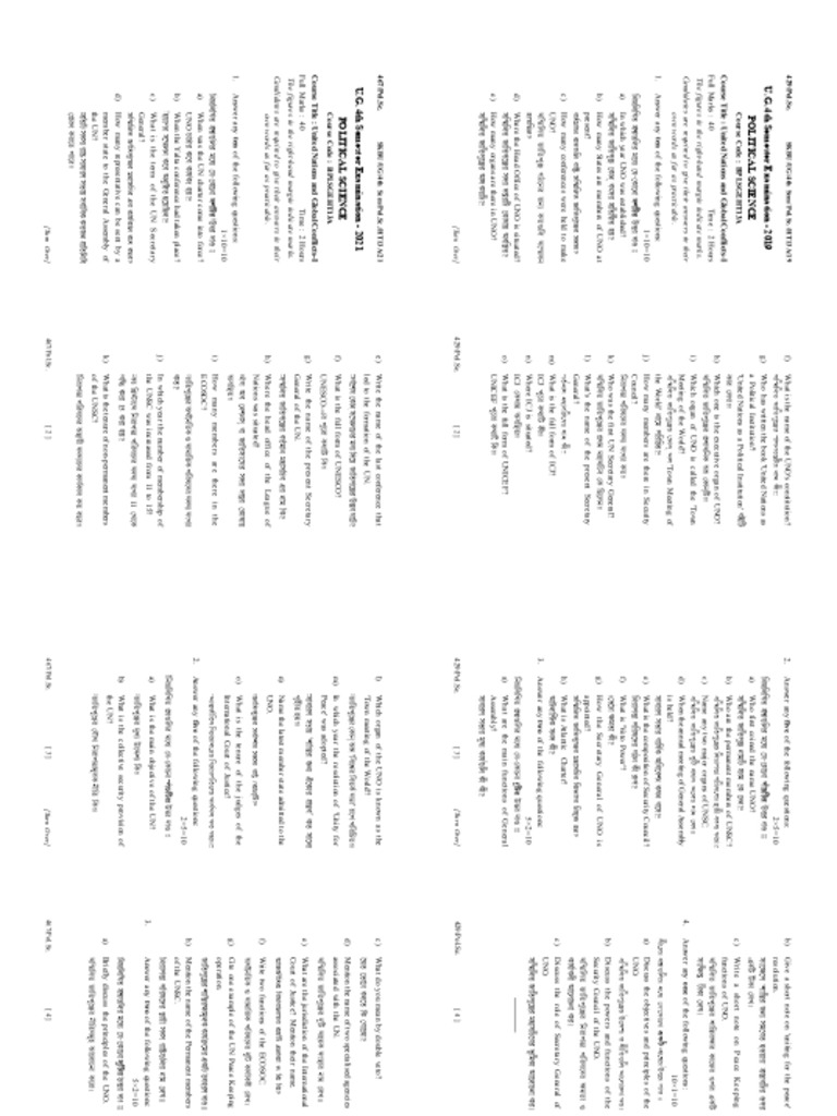 Polsc. 2019 (4 Files Merged) (1) - Rotated | PDF | United Nations | International Relations