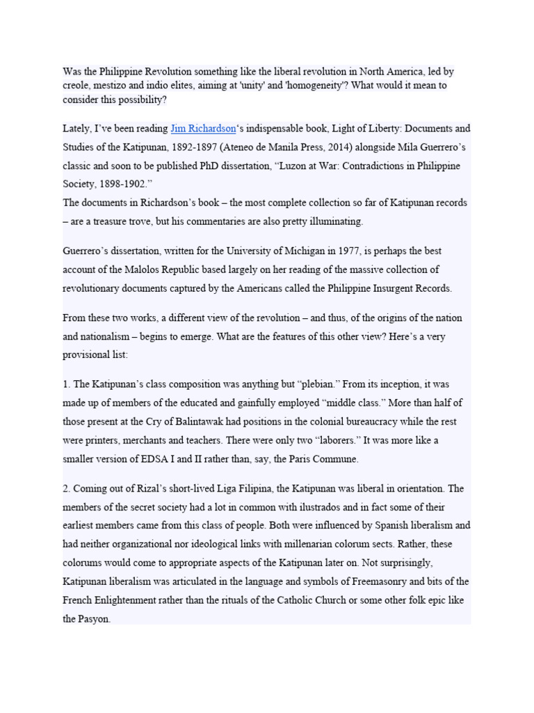 THINK PIECE | PDF | Philippines | Republic