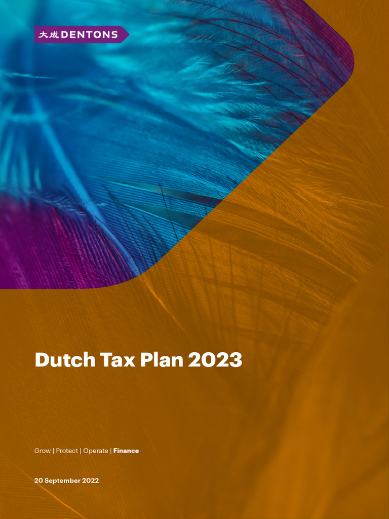 Dutch Tax Plan 2023 Update | Download Free PDF | Taxes | Dividend