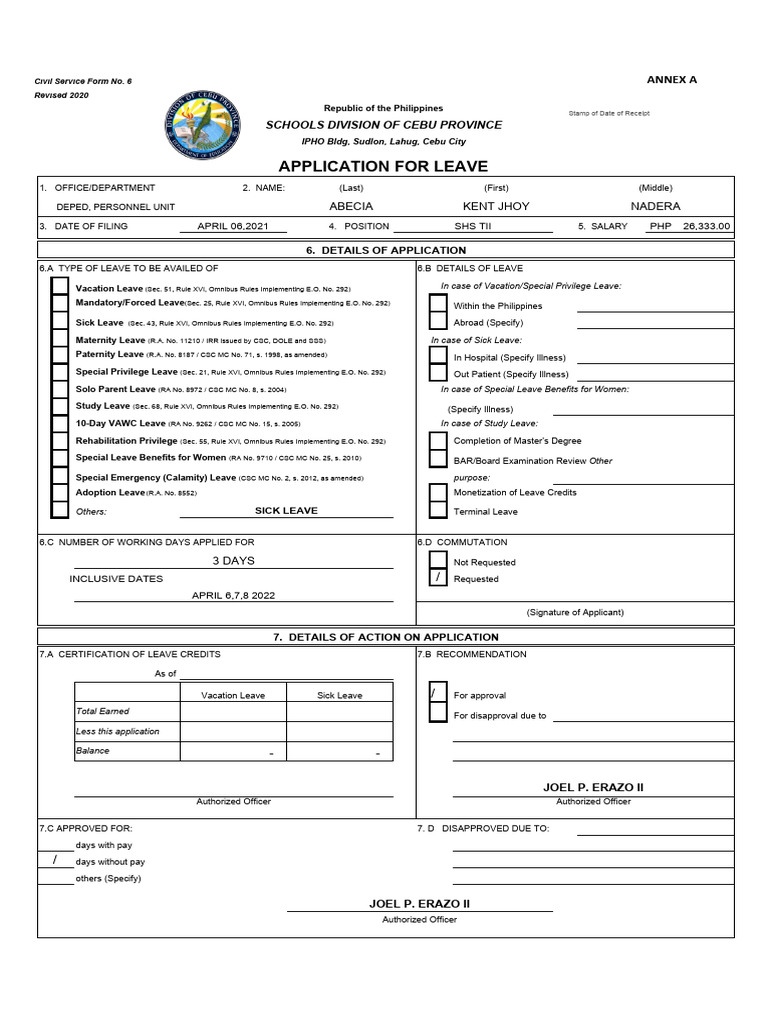 Leave Revised 2020 | PDF | Parental Leave | Sick Leave
