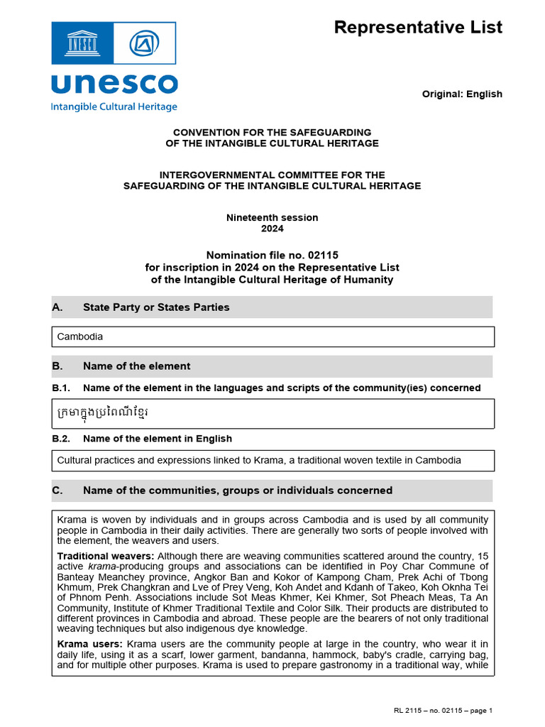 Representative List | PDF | Weaving