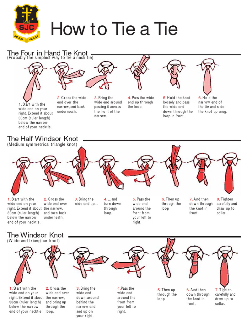 How To Tie A Tie WEB | PDF | Necktie | Fashion