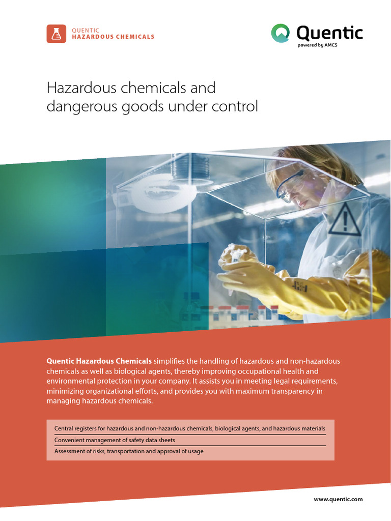Quentic Hazardous Chemicals | PDF | Dangerous Goods | Safety