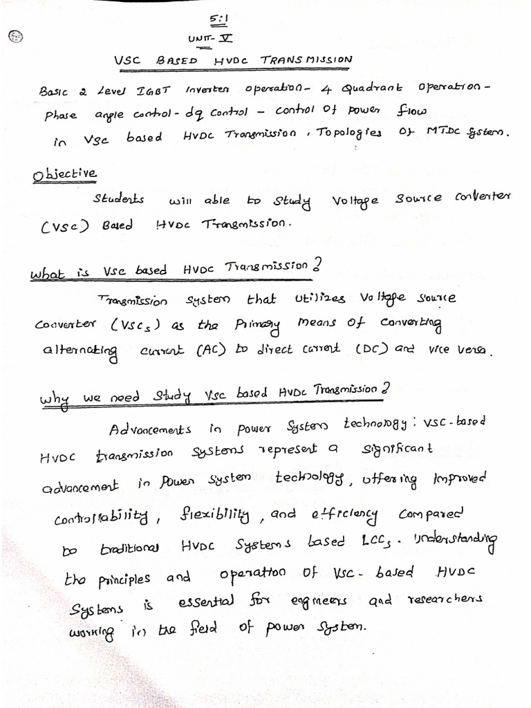 Hvdc and Facts Unit -5 | PDF
