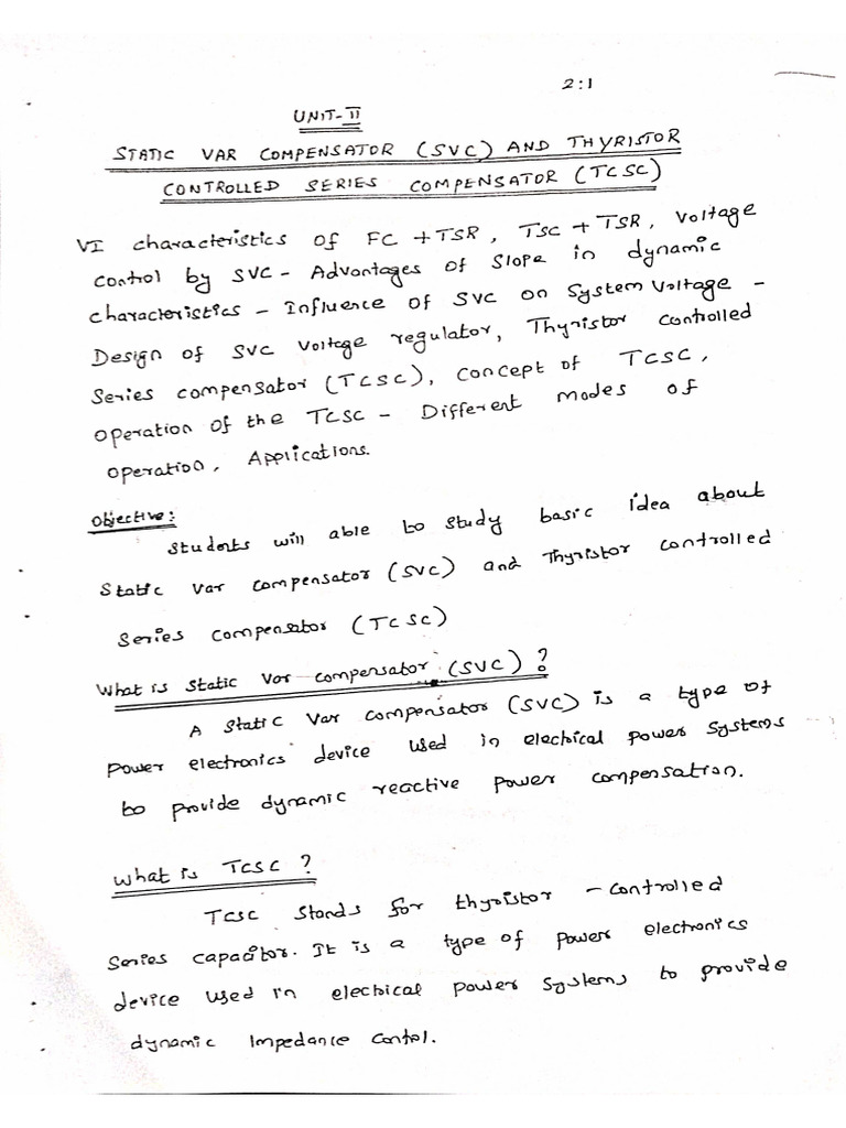 Hvdc and Facts Unit -2 | PDF