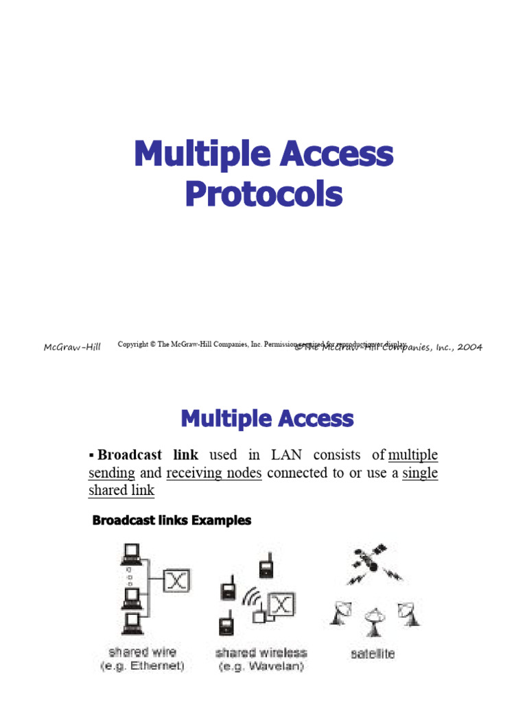 T7-MAC Protocols | PDF | Channel Access Method | Computer Networking