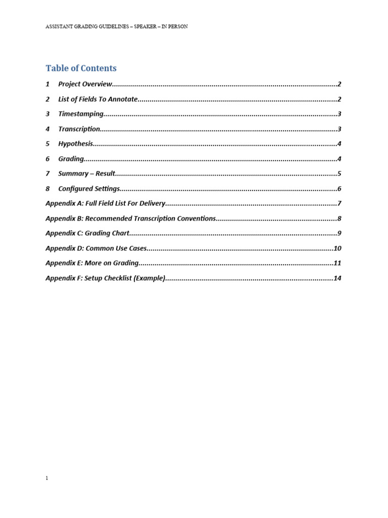 Appendix E1. Grading Guidelines - Speaker (1) - 1 | PDF | Acronym | Mobile App