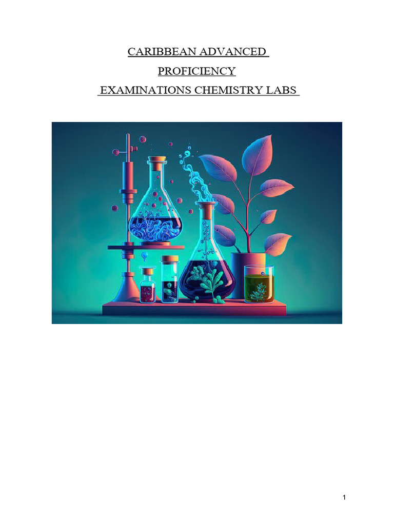 Scrib CAPE CHEMISTRY LABS UNIT 2 | PDF | Titration | Chemistry